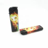 China Electric Plastic Disposable Refillable Smoking Lighter 8.2cm ISO9994 Torch Lighter for sale