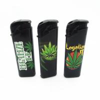 China Electric Plastic Disposable Refillable Smoking Lighter 8.2cm ISO9994 Torch Lighter for sale