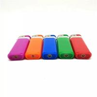 China Windproof Electric Lighter Plastic Encendedore DY-078 EN13869 Certified 80mm for sale