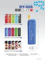 China Customized Dongyi Electronic Rubber Color Cigarette Gas Lighter DY-068 8.2x2.6x1.14cm for sale