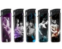 China Custom Electronic Gas Lighter DY-075 8.11x2.45x1.15cm ABS AS 98% Ignition Rate for sale