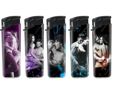 China Custom Electronic Gas Lighter DY-075 8.11x2.45x1.15cm ABS AS 98% Ignition Rate for sale