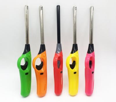 China Refillable BBQ Lighter ISO22702 Certified 27.3cm ABS Shell Steel Tube for sale