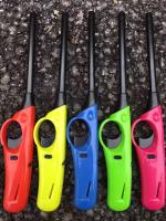 China ISO22702 Certified Refillable BBQ Kitchen Lighter 27.3cm ABS Shell Steel Tube for sale