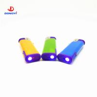 China Torch DY-F003 Turbo Flame Butane Gas Windproof Lighter with LED Lamp 7.95cm for sale