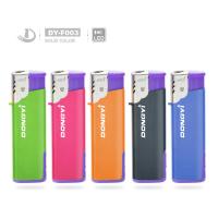 China Plastic Refillable Windproof Lighter with LED Lamp Refillable and LED Lamp Included for sale