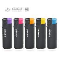 China Colorful Dy-F003 LED Light Windproof Electronic Lighter Customization Plastic for sale