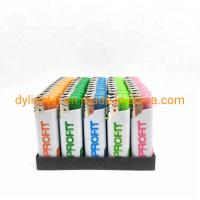 China Refillable Windproof LED Lighter F002 7.95cm Custom Logo Electronic Lighter for Promotional Wholesale for sale