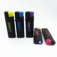 China Custom Disposable Cigarette Lighter with LED Light ISO9994 7.95x2.46x1.37 cm for sale