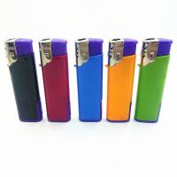 China Windproof Gas Lighter with LED Light ISO9994 Turbo Flame 7.95cm for sale
