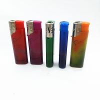 China Disposable Windproof Electric Cigarette Lighter LED 7.95x2.46x1.37cm Model DY-F003 for sale