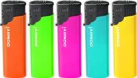 China Windproof Electronic Gas Turbo Flame Lighter DY-F002 ABS AS 7.95x2.46x1.37cm ISO9994 for sale