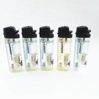 China Flint Gas Lighter with LED Light 80x23.6x11.8mm Kitchen Lighter ISO9994 for sale