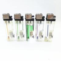 China Flint Gas Lighter with LED Light 80x23.6x11.8mm Kitchen Lighter ISO9994 for sale