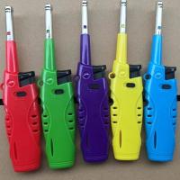 China Refillable Long Gas BBQ Lighter Windproof Kitchen Lighter 18.5cm ABS Shell ISO 22702 for sale