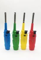 China Refillable Gas BBQ Lighter 18.5cm ABS Shell Steel Tube 5 Colors ISO 22702 for sale