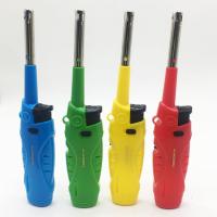 China Butane Gas Torch Lighter 18.5cm Kitchen BBQ Lighter Customizable ABS Plastic for sale
