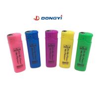 China ISO9994 Windproof Lighter 7.85cm Kid Resistant Pusher Design British Style Custom Lighter for sale