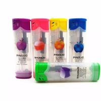 China Disposable Windproof Electronic Lighter ABS Plastic 7.85x2.39cm Custom Logo for sale