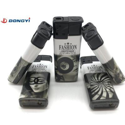 China Custom ABS Plastic Windproof Cigarette Lighter 6.8x2.58x1.3 cm for European American Market for sale