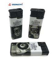 China Custom ABS Plastic Windproof Cigarette Lighter 6.8x2.58x1.3 cm for European American Market for sale