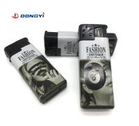 China Custom ABS Plastic Windproof Cigarette Lighter 6.8x2.58x1.3 cm for European American Market for sale