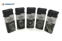 China Custom ABS Plastic Windproof Cigarette Lighter 6.8x2.58x1.3 cm for European American Market for sale