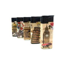 China Customized Logo Portable Disposable Plastic Windproof Cigarette Lighter for Outdoor for sale