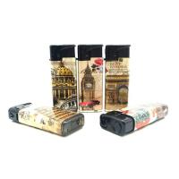 China Customized Logo Portable Disposable Plastic Windproof Cigarette Lighter for Outdoor for sale