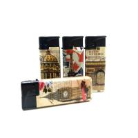 China Customized Logo Portable Disposable Plastic Windproof Cigarette Lighter for Outdoor for sale
