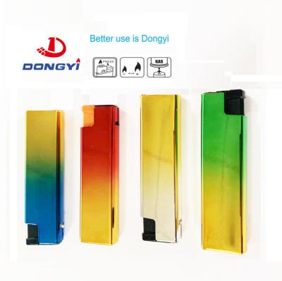 China Plastic Windproof Refillable Electric Gas Lighter 80.4x22x11.3mm Rechargeable for sale