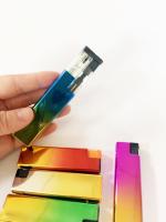 China Plastic Windproof Refillable Electric Gas Lighter 80.4x22x11.3mm Rechargeable for sale