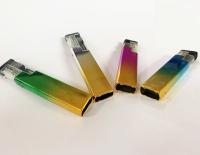 China Plastic Windproof Refillable Electric Gas Lighter 80.4x22x11.3mm Rechargeable for sale