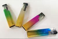 China Plastic Windproof Refillable Electric Gas Lighter 80.4x22x11.3mm Rechargeable for sale