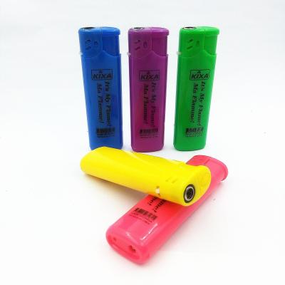 China Hunan Dongyi Windproof Gas Lighter DY-F005 Turbo Flame ISO9994 7.85cm for sale