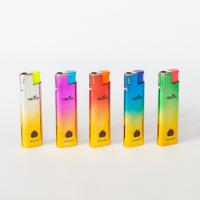 China Windproof Plastic Gas Lighter DY-F018 8.04cm Customizable ABS AS Electronic Lighter for sale