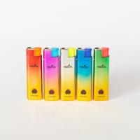 China Windproof Plastic Gas Lighter DY-F018 8.04cm Customizable ABS AS Electronic Lighter for sale