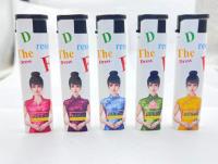 China Donyi DY-F028 Refillable Plastic Butane Lighter 7.88x2.1x1.1cm Windproof for Promotion for sale