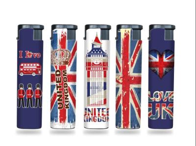 China Windproof Gas Lighter Creative Poker Design Outdoor DY-F028 7.94cm ABS for sale