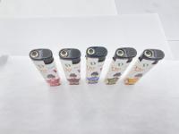 China Custom Logo Pocket Windproof Butane Gas Lighter 7.94x1.96x1.12cm DY-F028 for sale