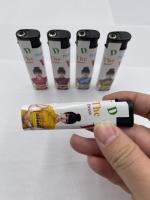 China Custom Logo Pocket Windproof Butane Gas Lighter 7.94x1.96x1.12cm DY-F028 for sale