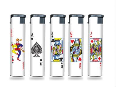 China Windproof Butane Gas Lighter DY-F028 Slim Portable ABS Plastic Kitchen Lighter 7.94cm for sale