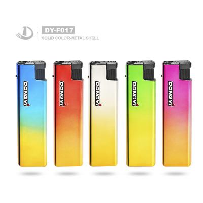 China Windproof Electronic Lighter 8.04x2.2x1.13cm Custom Color Change Torch Lighter for Promotional Gifts for sale