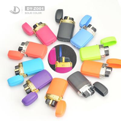 China Flip Turbo Windproof Refillable Gas Lighter 7.77cm Chinese Traditional Opera Culture for sale
