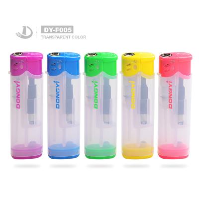 China Plastic Windproof Cigarette Lighter 7.85x2.39x1.38cm Refillable Stable Ignition DY-F005 for sale