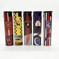 China Windproof Electric Refillable Cigarette Lighter 7.88x2.1x1.1cm ABS AS Custom Logo for sale
