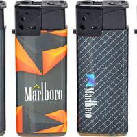 China Custom Print Carton Windproof Electric Cigarette Lighter Refillable and Customizable for sale