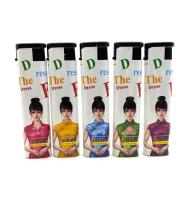 China Rechargeable Windproof Gas Lighter Model DY-F028 19.9x11.4x79.5mm OEM Colors for sale