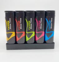 China Rechargeable Windproof Gas Lighter Model DY-F028 19.9x11.4x79.5mm OEM Colors for sale