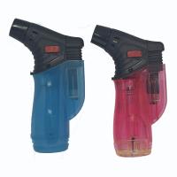 China Custom Logo Metal Torch Cigar Lighter Gun Windproof Jet Flame 98% Ignition Rate for sale
